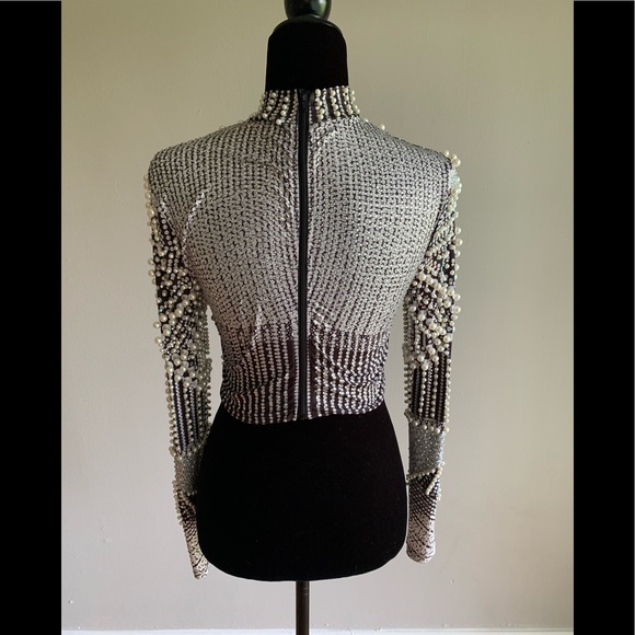 Tops | Rhinestone Crop Top | Poshmark